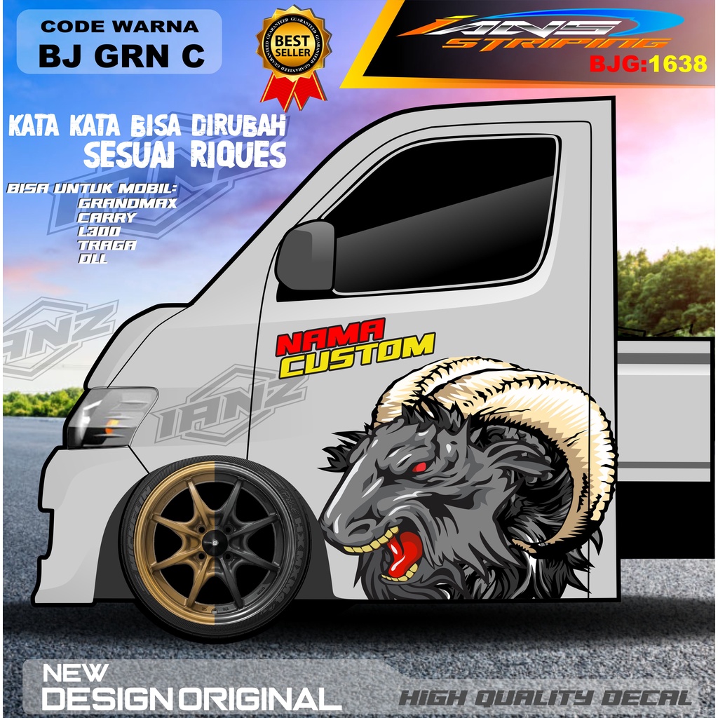 Traga PICK UP CARRY DOOR DECAL STICKER / TRAGA GRANMAX DOOR DECAL ...