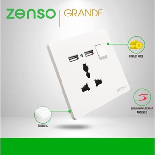 ZENSO-Grande Series Switches & Sockets 13A Universal+USB / Universal ...
