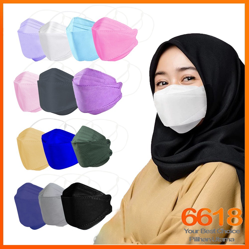 10 Keping Pek Bundle KF94 HijabTopeng Muka Mulut Ikan 3D Pakai Topeng 4 ...