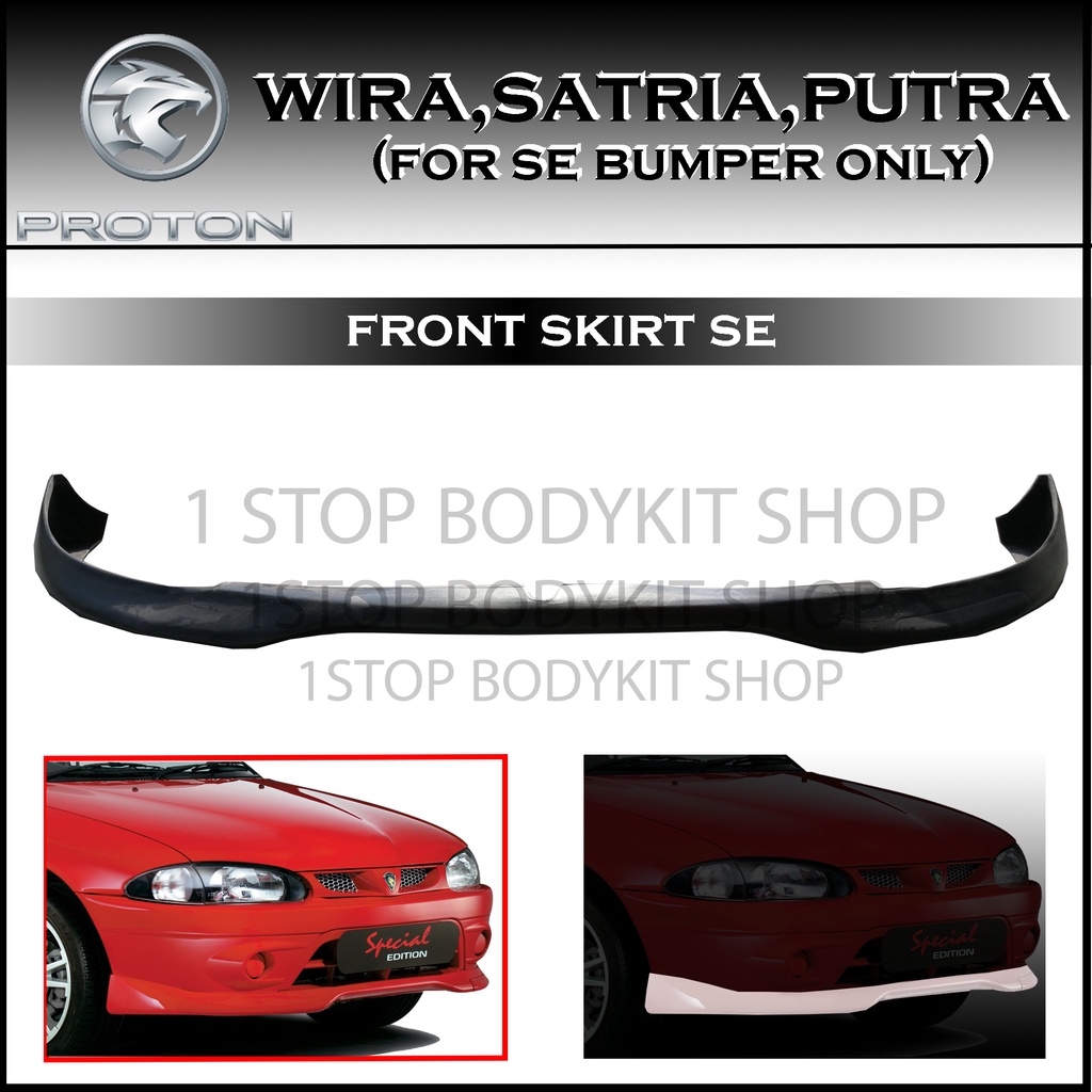 proton wira facelift front skirt se pu polyurethane front skirt lip ...