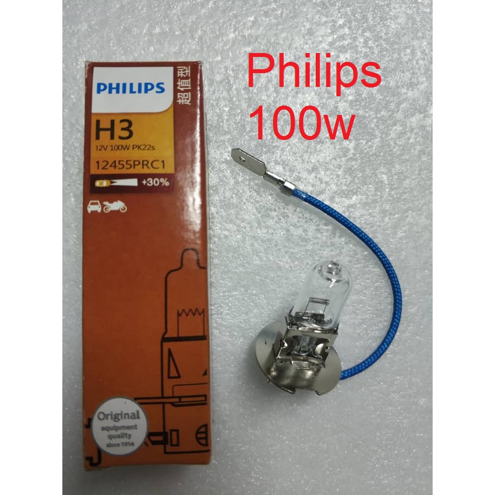 Philips Automotive Headlamp H3 100W Bulb | Shopee Malaysia