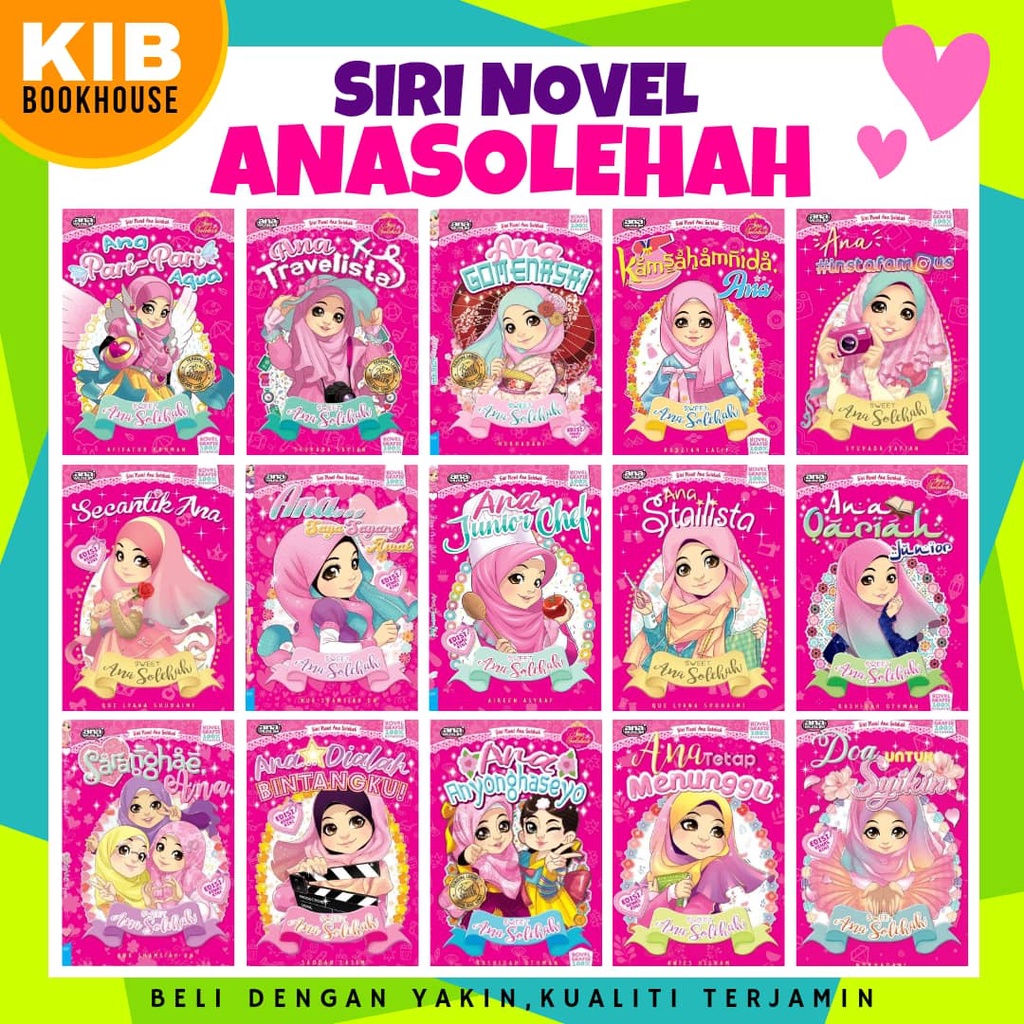 Koleksi Siri Novel Ana Solehah Buku Cerita Islamik Kanak kanak Ana Muslim | Shopee Malaysia