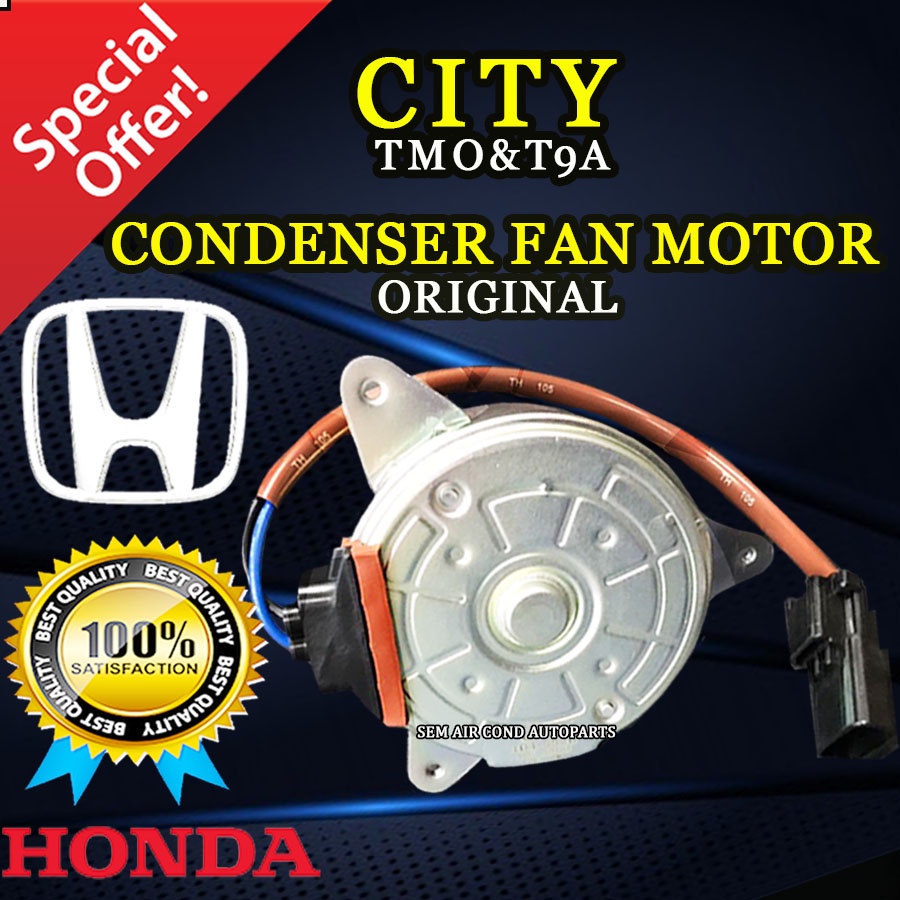 HONDA CITY TMO & T9A 2009-2020 YEAR ORIGINAL HONDA AIRCOND CONDENSER FAN MOTOR (CAR AIRCOND ...