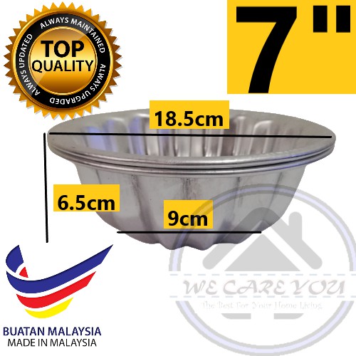 Wecareyou20 3"/4"/5"/6"/7"/8" Aluminium Pudding Cake Jelly Mold Acuan ...