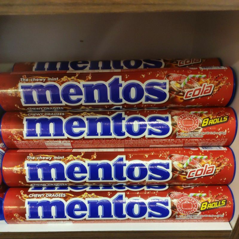 Mentos 8Rolls 296gram (Holland)-Cola | Shopee Malaysia
