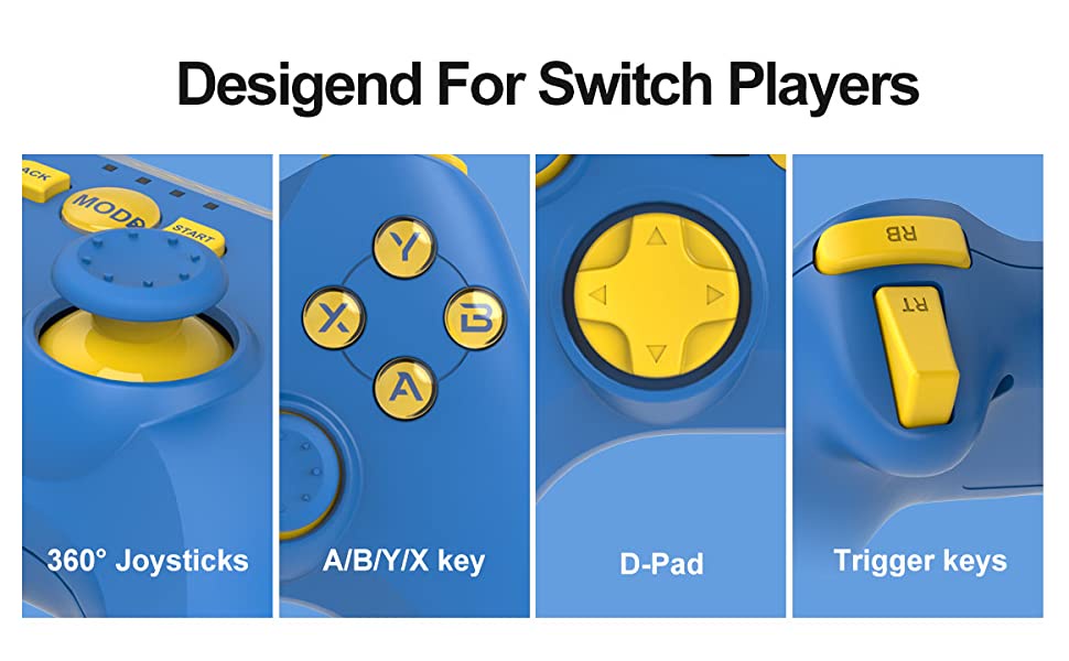 PXN P3 2.4G Wireless USB Gamepad Controller - Plug and Play 2.4G USB ...