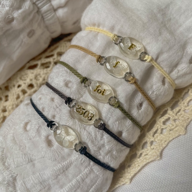 Thread bracelet (please write to help Foi characters, names, numbers in ...