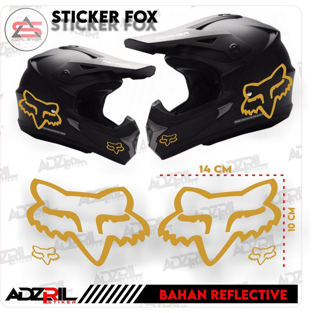 Cros FOX HELMET CUTTING STICKER / FOX STICKER / HELMET STICKER ...
