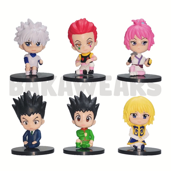 Action Figure Hunter X Hunter: Cute Sitting Kawaii Version - Gon, Killua, Kurapika, Leorio ...