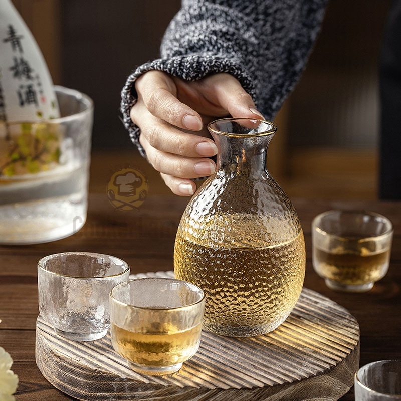 🔥Ready Stock🔥Japanese Style Transparent Glass Sake Pot/Sake Cup/Soju ...