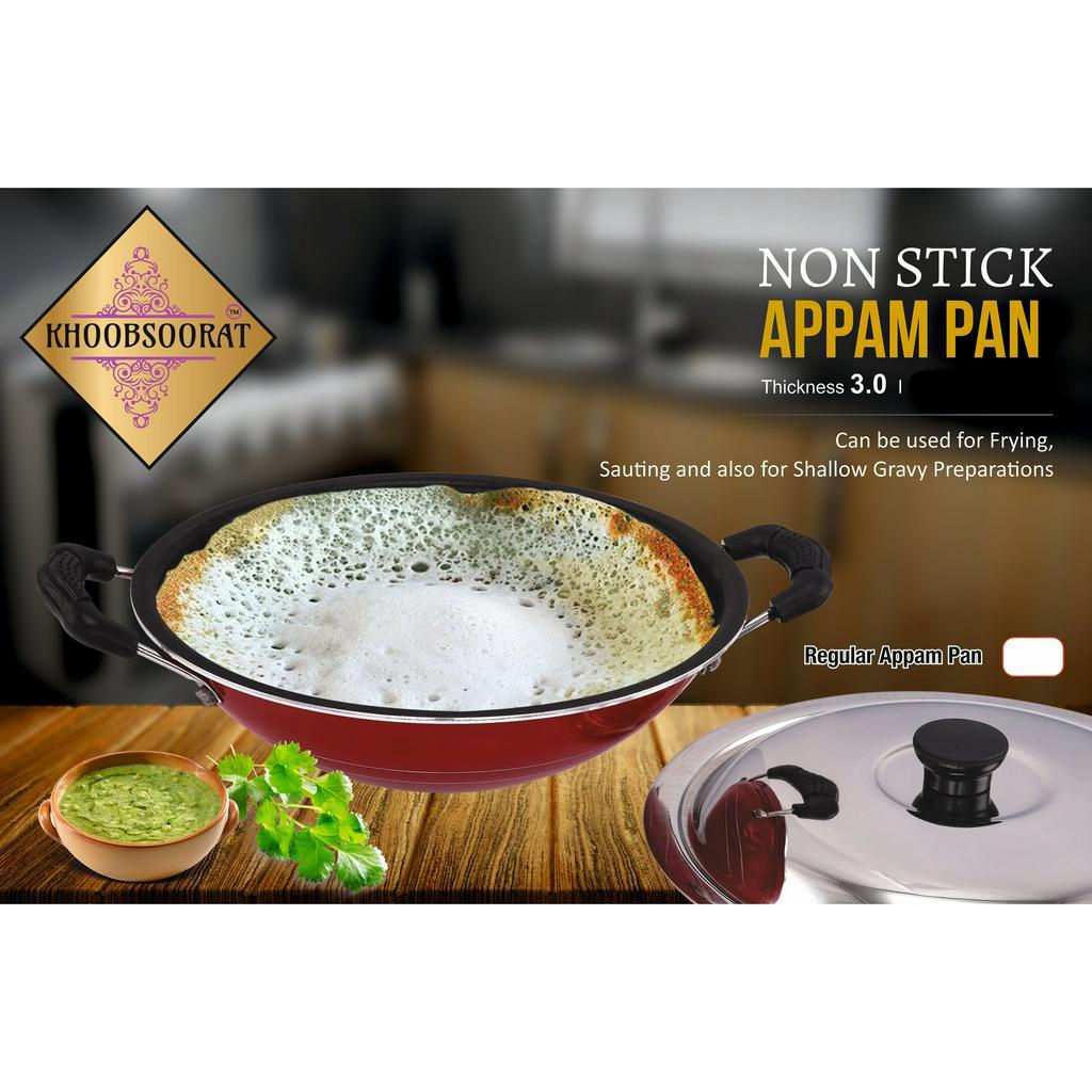 Khoobsoorat Appachatty/Appam pan Xtra Deep(22CM)/Normal(22cm) | Shopee ...