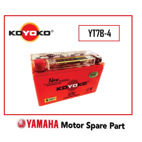 KOYOKO YT7B BATTERY NANO GEL 0 YT7B4 YT7B-4 ( BT7B ) 12V 6.5AH NANOGEL ...