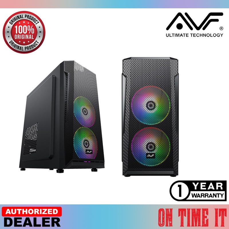 AVF MX4000 Premium M-ATX PC Tower Casing USB3.0 Front panel Mesh BLACK ...