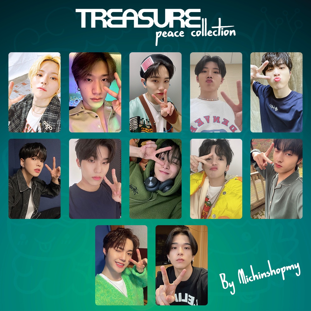 TREASURE PEACE COLLECTION SELCA FANMADE PHOTOCARD SET BY MICHINSHOPMY ...