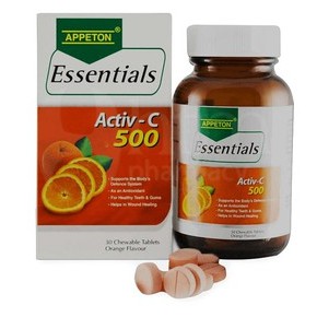 APPETON Essentials Activ - C 500mg x 30s {Orange Flavor} | Shopee Malaysia