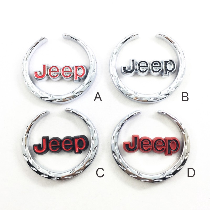 1 x Metal JEEP Logo Car Auto Rear Trunk Lid Decorative Emblem Sticker ...