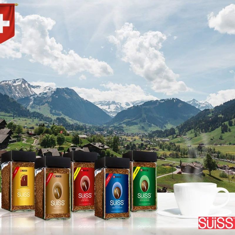 Haco SUiSS Freeze Dried Coffee 100g Best Fusion Arabica Micro Ground ...