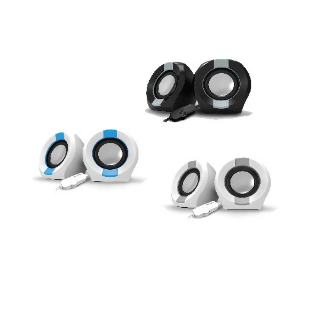 VINNFIER Icon 202 Usb 2.0 Portable Speaker (Black Grey/White Grey/White ...