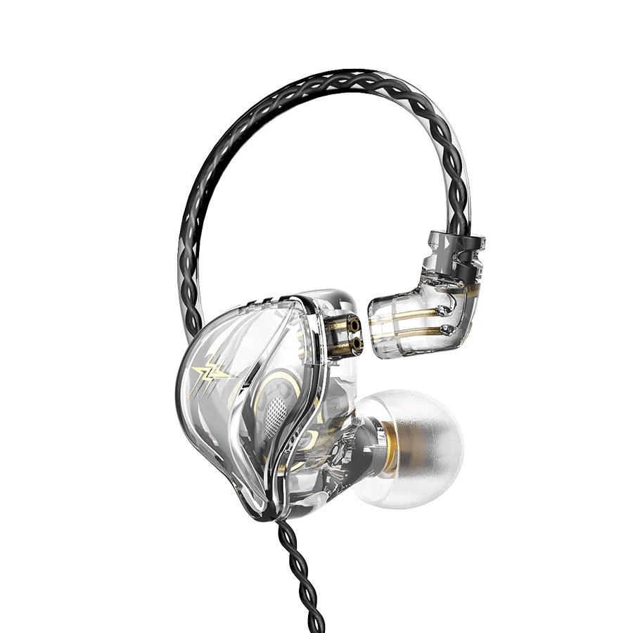 QKZ ZXT In Ear Earphones 1 Dynamic HiFi Bass Earbuds In Ear Monitor ...