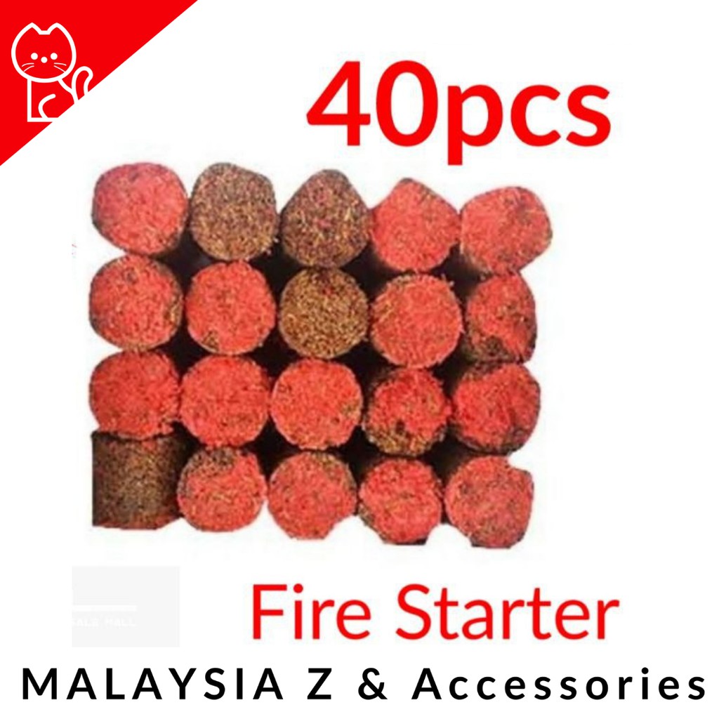 1Box Fire Starter/Sumbu Api/Nyala Api/Pembakar Arang 火种 40pcs | Shopee ...
