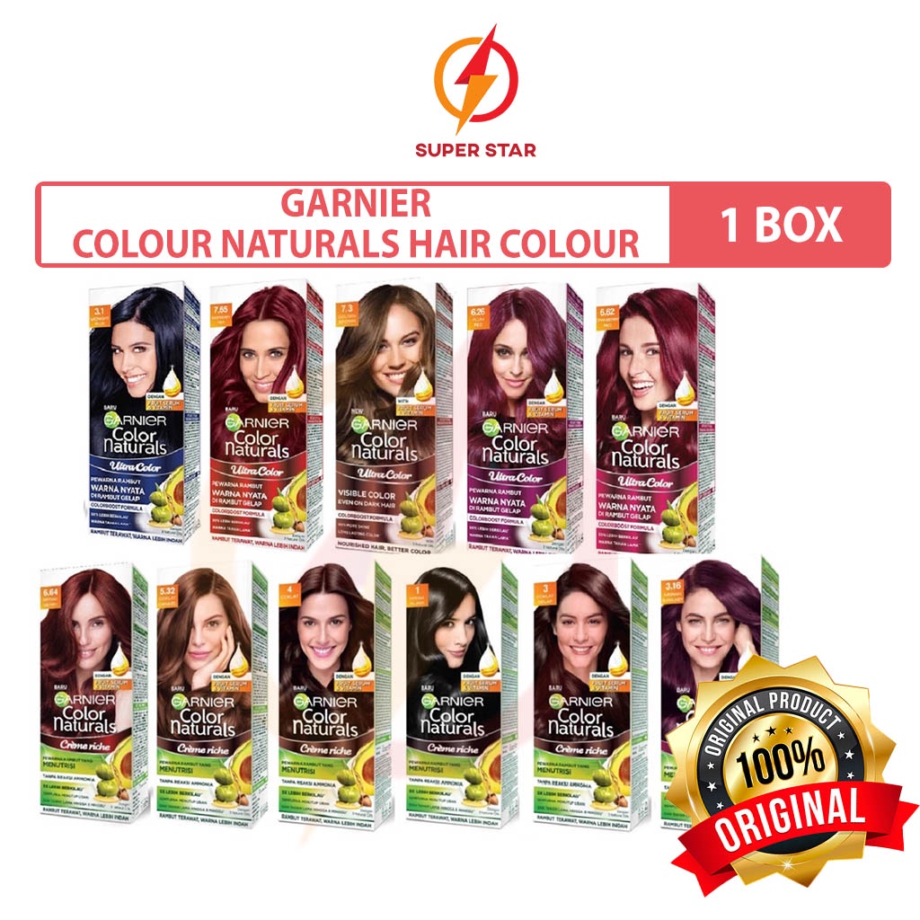 Garnier Colour Naturals Hair Colour/Pewarna Rambut Halal/Hair Dye ...