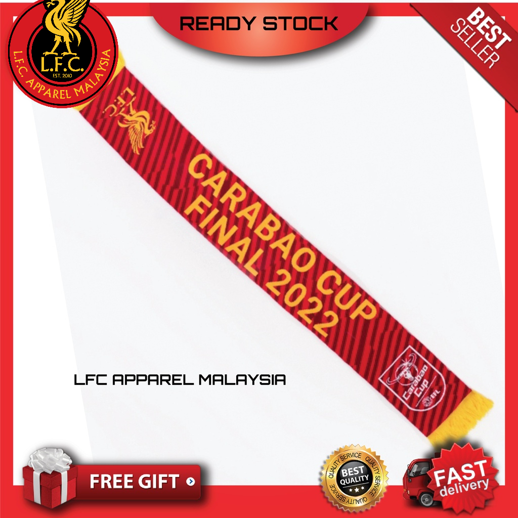 Liverpool FC Original Mafla Scarf Scarves Carabao Cup Final 2022 ...