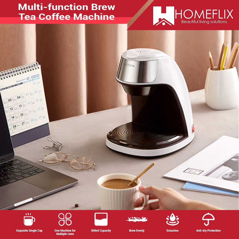 Homeflix Coffee Maker Machine Household Small Portable Coffee Maker ...
