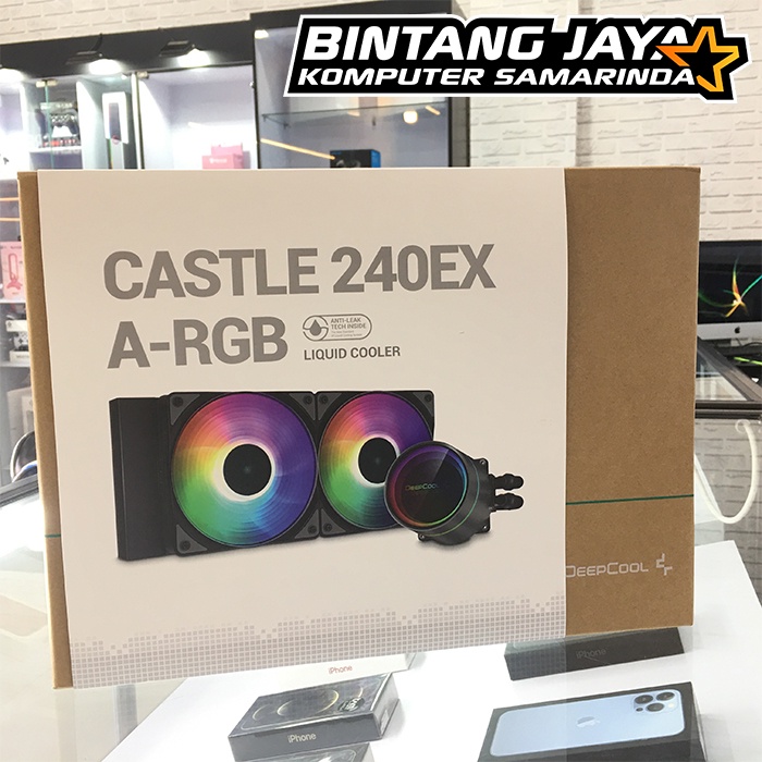 Deepcool CASTLE 240EX A-RGB AIO Liquid CPU Cooler - Black | Shopee Malaysia