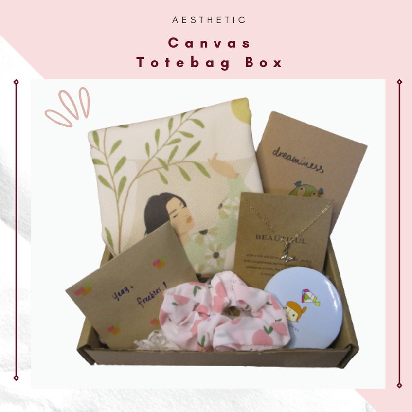 [ TOTEBAG BOX ] Aesthetic Bag | Gift Box | Surprise Box | Birthday ...