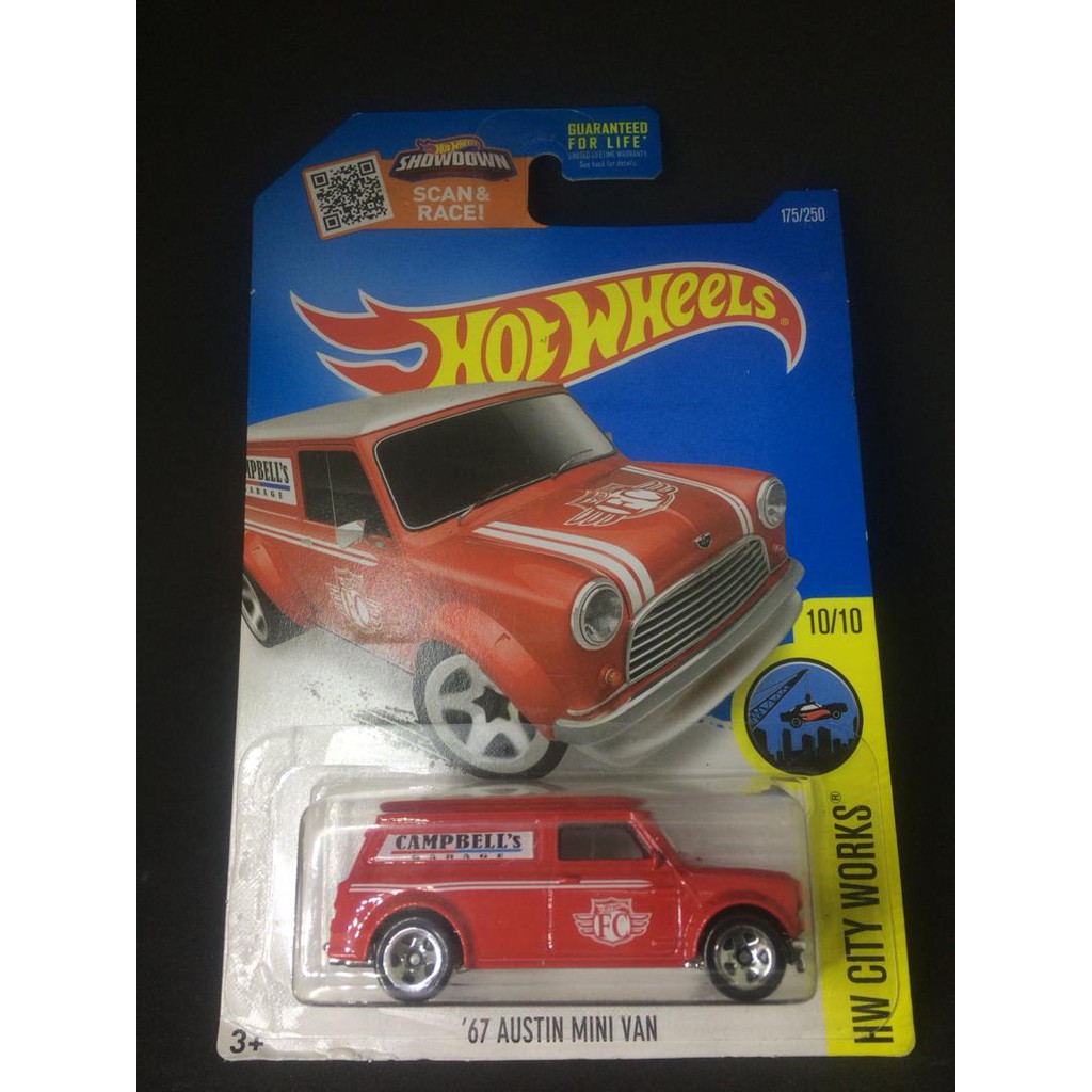 C23-HOT WHEELS- '67Austin Mini Van- HW City Works | Shopee Malaysia
