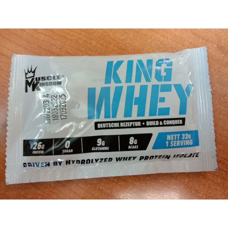 (🎉🎉 FREE GIFT) Muscle Kingdom King Whey 4lb/1.8kg, 57sv(New Packing ...
