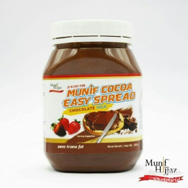 🍫 MUNIF COCOA EASY SPREAD 🍫 💥 CHOCOLATE SPREAD /JEM COKLAT 💥 (350 gram ...