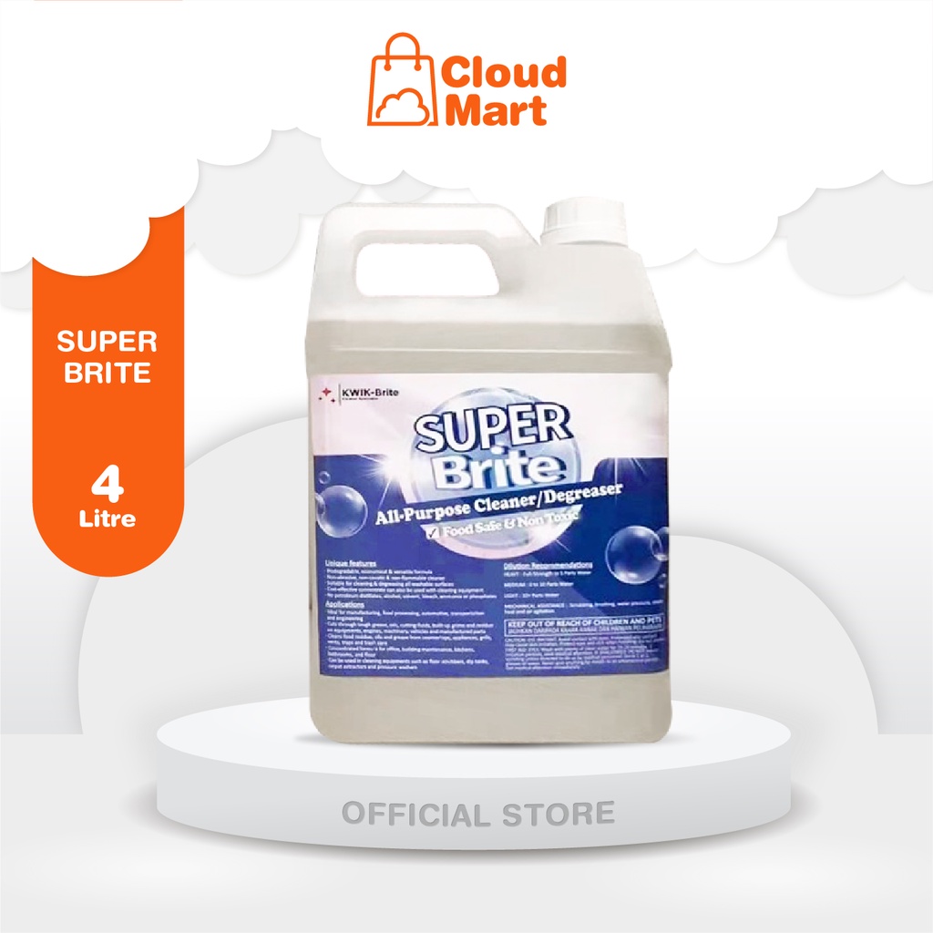 Super Brite Cleaner (500ml/ 4L) 万能清洁神器 Made in Malaysia | Shopee Malaysia