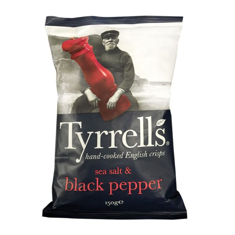 Tyrrell's Sea Salt & Black Pepper Potato Chips 150g | Shopee Malaysia