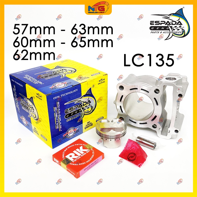Espada Racing Ceramic Block Set Kit LC135/Y15ZR/FZ150i Lapping ...