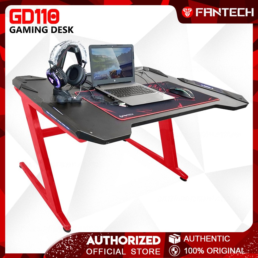 FANTECH GD110 Beta Gaming Desk Table With LED Light For PC / Laptop ...