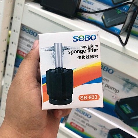 Sobo Aquarium Sponge Filter SB-933 Shrimps and Fries xinyou Fish Bio ...