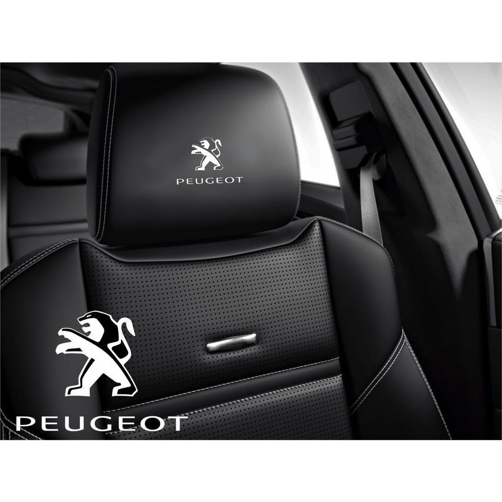 5x Peugeot Sticker logo for leather seats and other flat and smooth ...