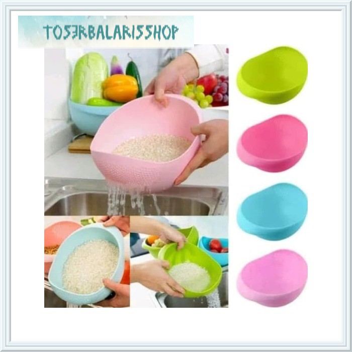 Fruit Vegetable Rice Washing Strainer Basin Container/Rice Water Filter ...