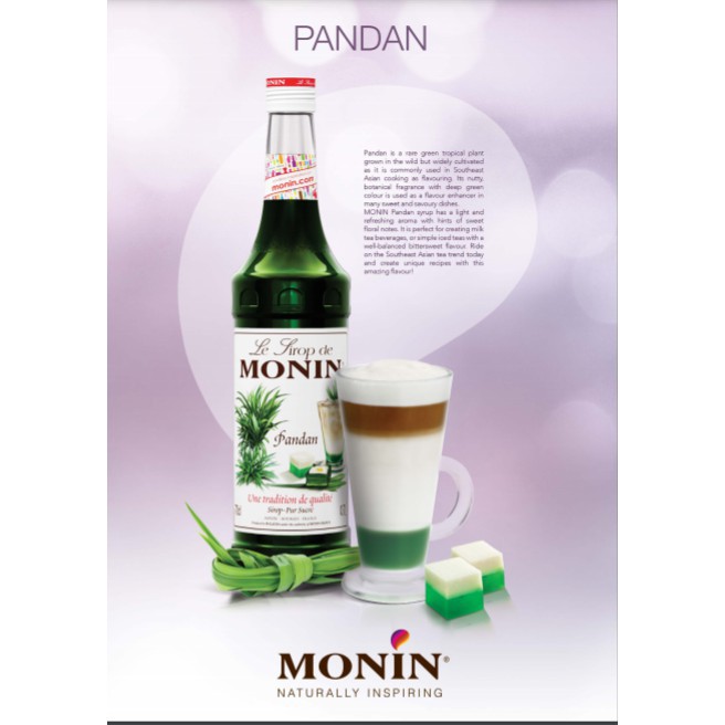 (Free Gift)MONIN PREMIUM PANDAN SYRUP 700ML | Shopee Malaysia
