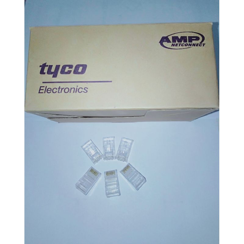 AMP Netconnect 8P8C RJ45 Cat5 Crysral Head Modular Plug Connector ...