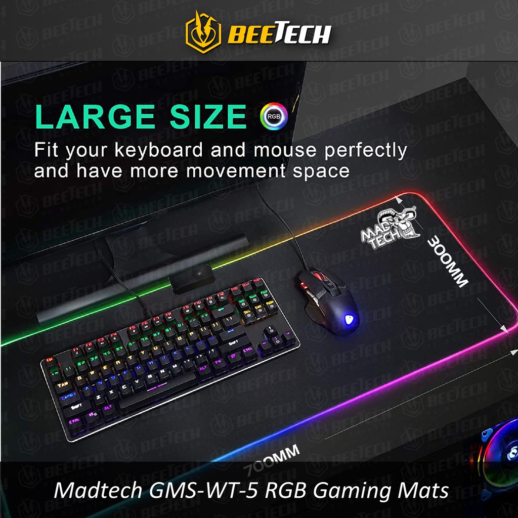 MADTECH GMS-WT-5 RGB GAMING MATS / MADTECH GMX 4 GAMING MATS MOUSE PAD | Shopee Malaysia