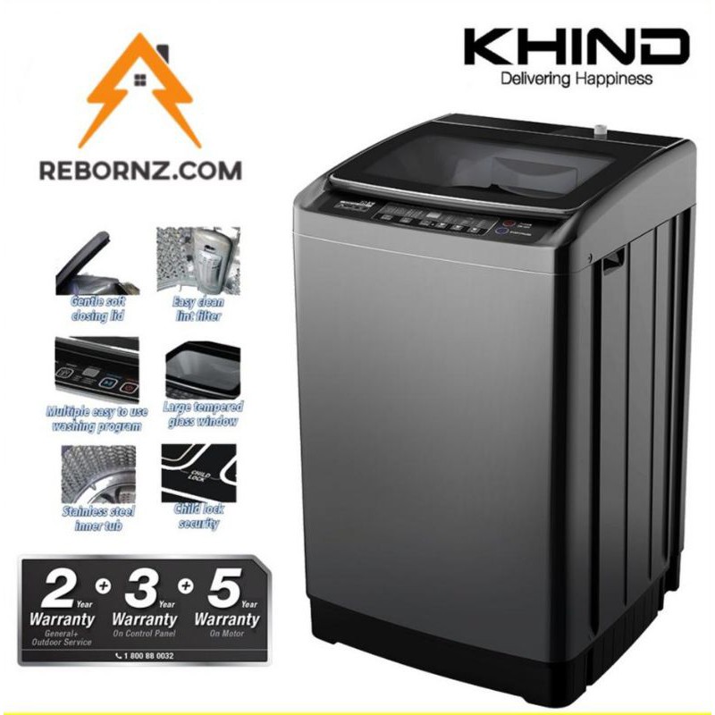 Khind Fully Auto Washer 8kg WM80A / 8.5kg WM85B | Shopee Malaysia