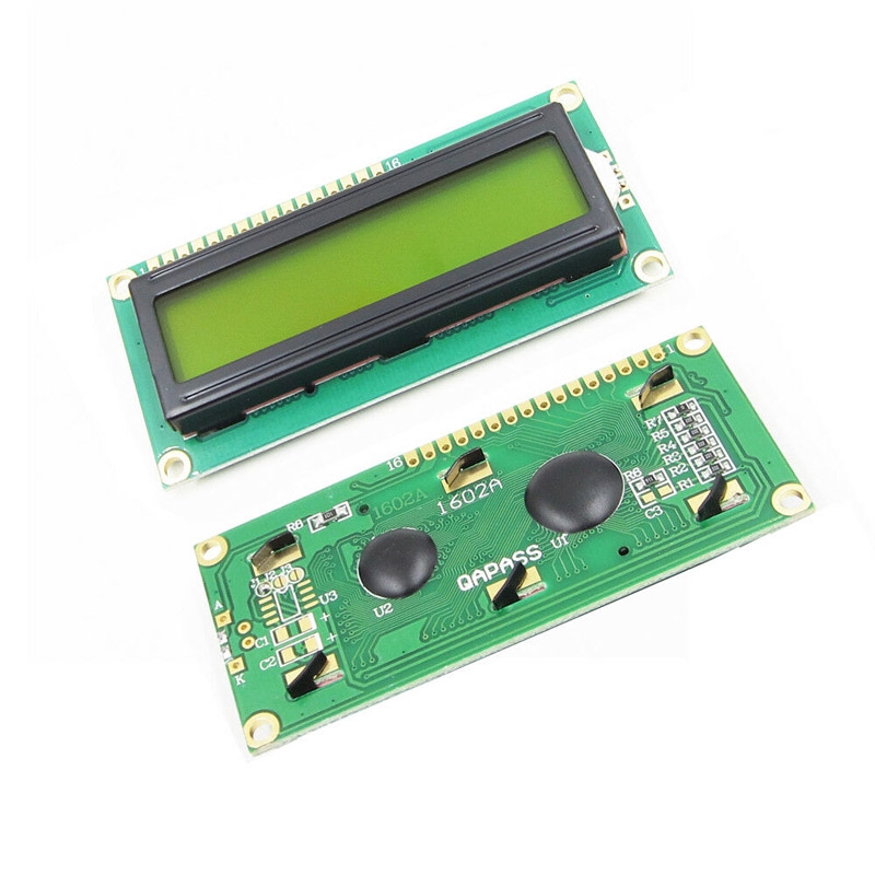 HD44780 1602 16x2 Character LCD Display Module Yellow Blacklight ...