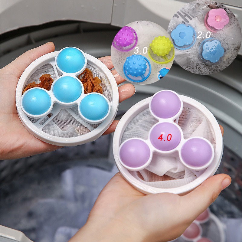 Laundry Ball Floating Pet Fur Lint Hair Catcher Clothes Cleaning Ball ...