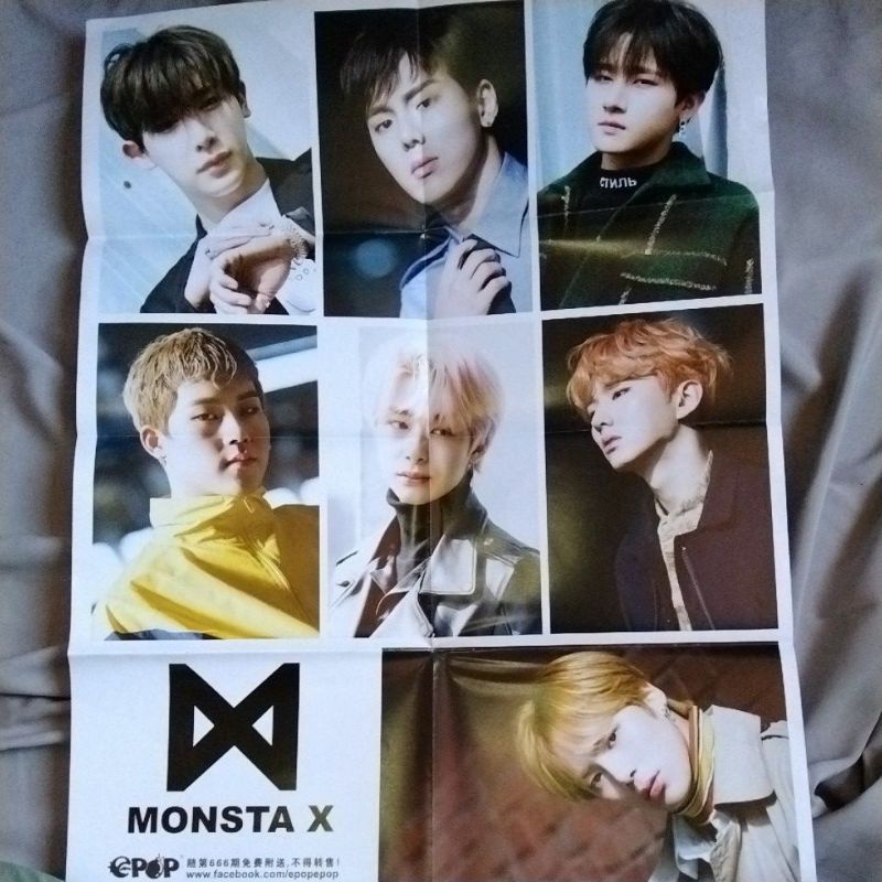 Monsta X Epop Poster (Used) | Shopee Malaysia