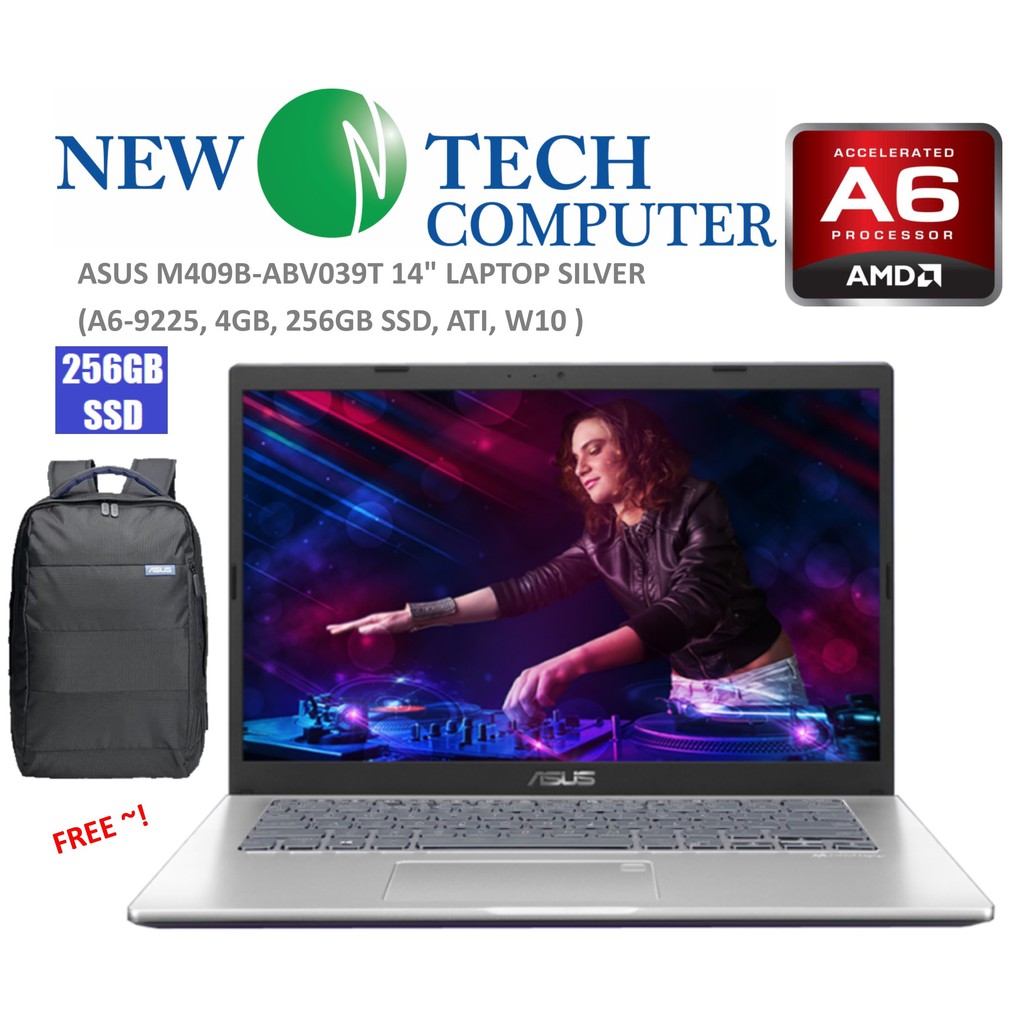 Asus M409B-ABV039T Transparent Silver / M409B-ABV022T GREY 14" Laptop ...