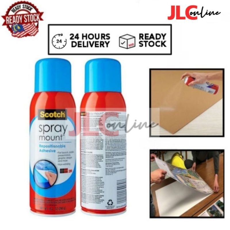 3M Scotch Spray Mount Repositionable Adhesive 290g | Shopee Malaysia