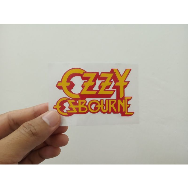 Sticker Logo Ozzy Osbourne - English Singer ( Sticker Cutting / Outdoor ...