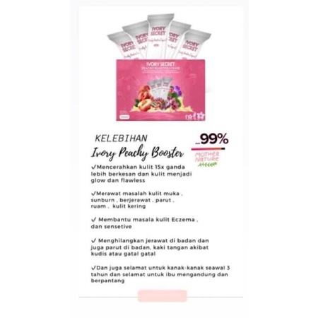 🔥 IVORY SECRET ( PEACHY BOSTER LIQUID) 🔥 | Shopee Malaysia